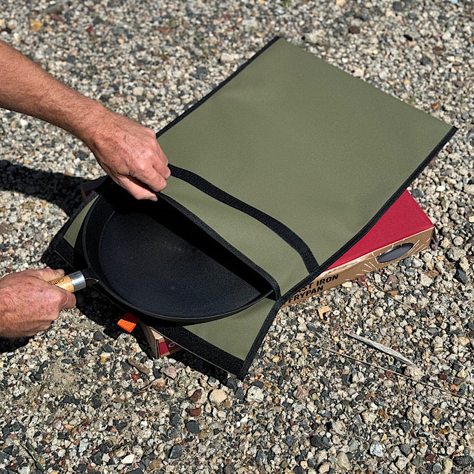 Cast Iron Frypan Bag - Suits Campfire Pan – Underkover Australia