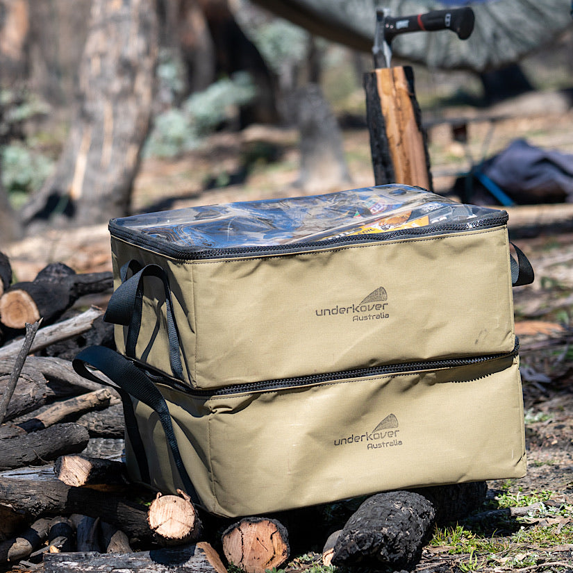4WD Storage Bag with Collapsible Crate - Clear Top – Underkover Australia